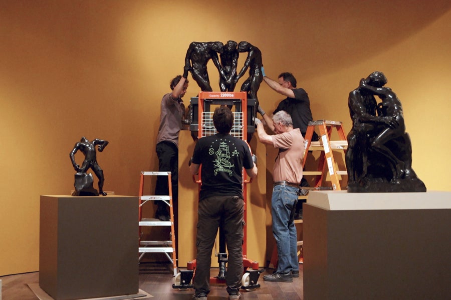 Behind-the-scenes look at Rodin reinstallation | Stanford Report