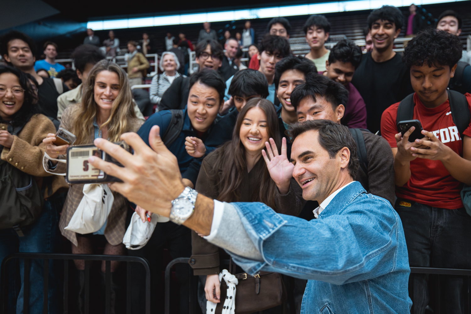 Roger Federer visits Stanford | Stanford Report