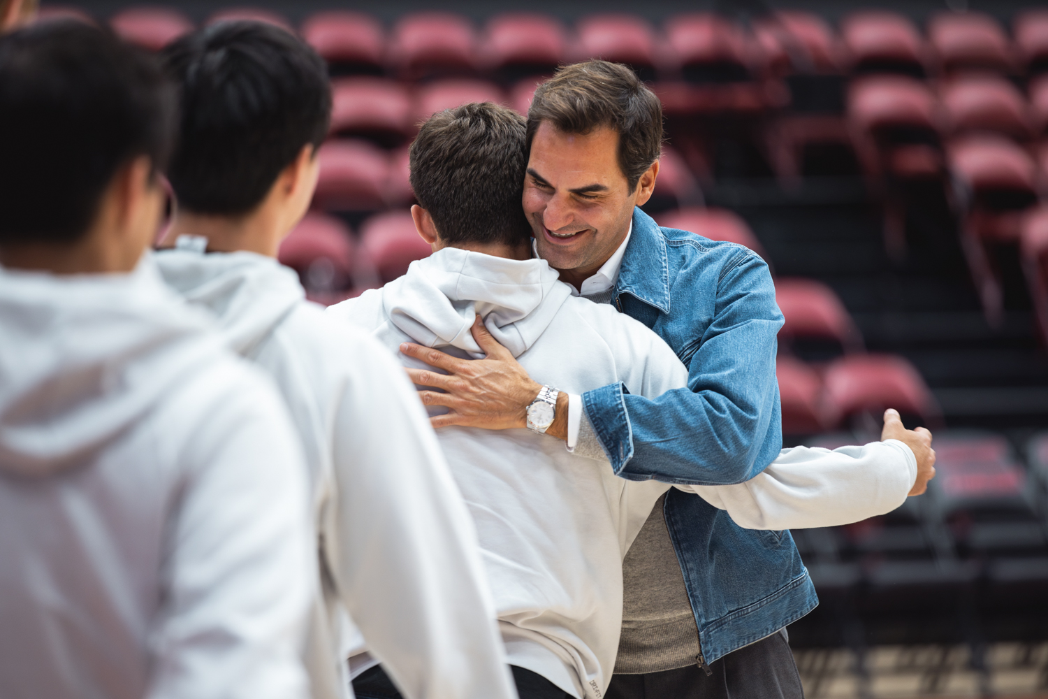 Roger Federer visits Stanford | Stanford Report