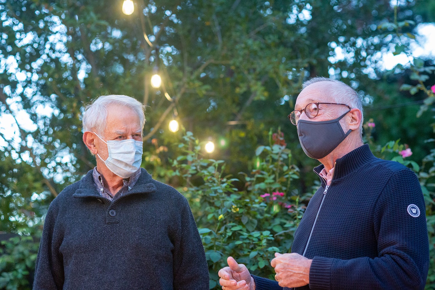 Paul Milgrom and Robert Wilson’s morning in photographs | Stanford Report