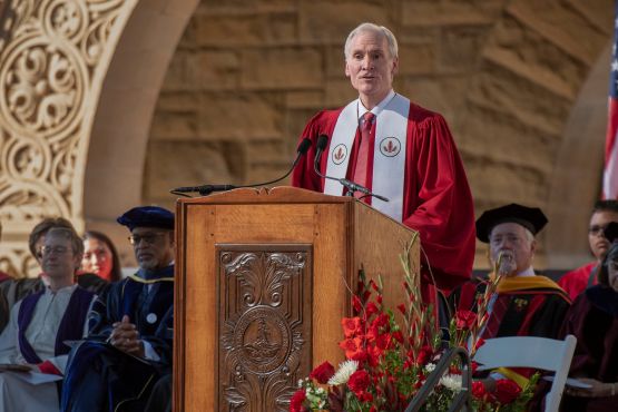 Stanford president urges new students to explore, connect and ...